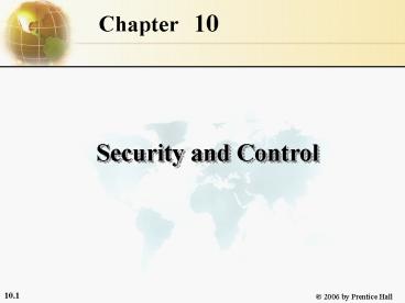 PPT – Security and Control PowerPoint presentation | free to view - id ...
