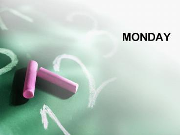MONDAY presentation | free to view