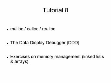 PPT – malloc calloc realloc PowerPoint presentation | free to view - id: 1dfbb0-ZDc1Z
