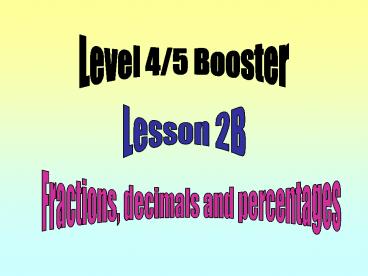 Lesson 2B presentation | free to view