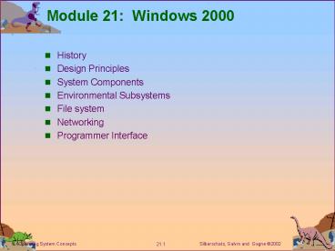 PPT – Module 21: Windows 2000 PowerPoint presentation | free to view ...