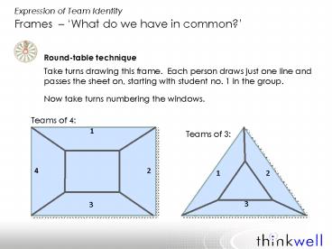 PPT – Take turns drawing this frame' Each person draws just one line ...