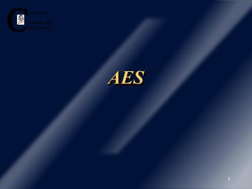AES presentation | free to view