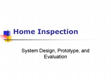 Home Inspection presentation | free to view