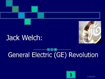 Jack Welch: presentation | free to view