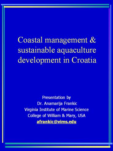 Coastal management presentation | free to download