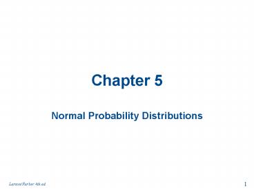 Normal Probability Distributions presentation | free to view
