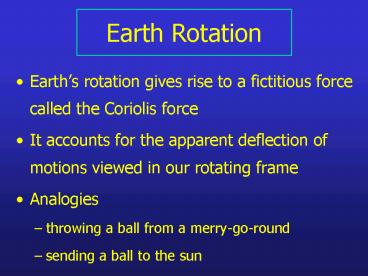 PPT – Earth Rotation PowerPoint presentation | free to view - id ...