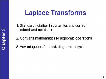 Laplace Transforms presentation | free to view