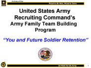 PPT – U.S. Army Recruiting Command PowerPoint presentation | free to ...
