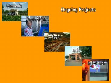 Ongoing Projects presentation | free to view