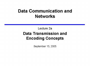 PPT – Data Communication and Networks PowerPoint presentation | free to ...