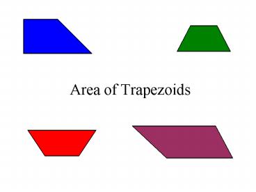 Area of Trapezoids presentation | free to view