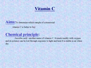 Chemical principle: presentation | free to view