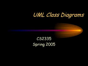 PPT – UML Class Diagrams PowerPoint presentation | free to view - id ...