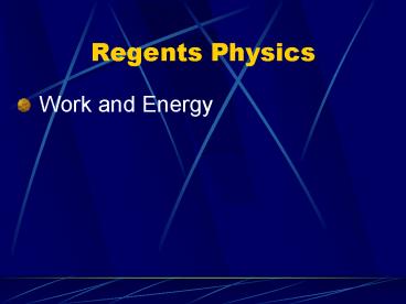 PPT – Regents Physics PowerPoint presentation | free to view - id ...