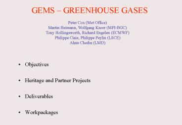 PPT – GEMS PowerPoint presentation | free to download - id: 154b1e-ZDc1Z