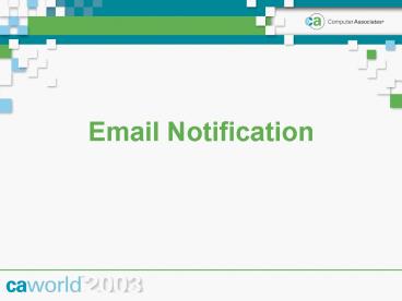 Email Notification presentation | free to view