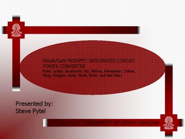 PPT – Presented by: Steve Pytel PowerPoint presentation | free to view ...