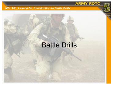 Intro to Battle Drills presentation | free to view