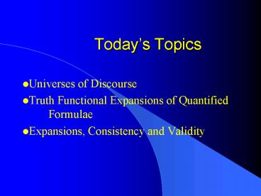 PPT – Todays Topics PowerPoint presentation | free to download - id ...