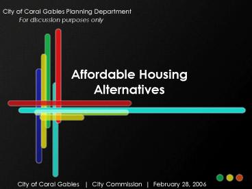 PPT – Affordable Housing Alternatives PowerPoint presentation | free to ...