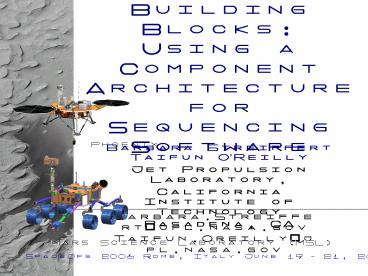 Sequence System Building Blocks: Using a Component Architecture for ...