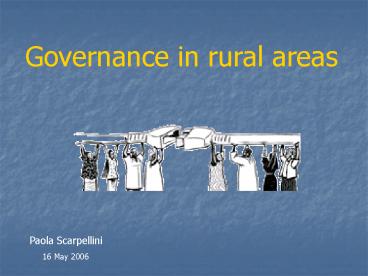 Governance in rural areas presentation | free to view
