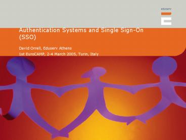 Authentication Systems and Single SignOn SSO presentation | free to view