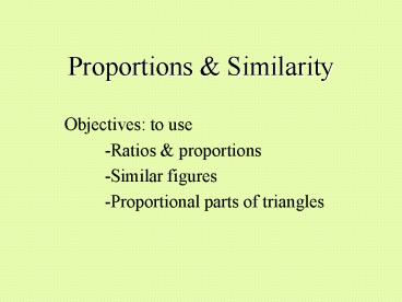 Proportions presentation | free to view