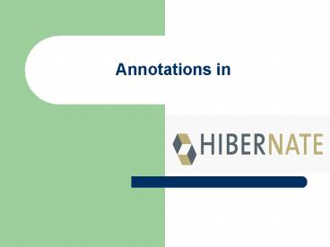 Annotations in presentation | free to view
