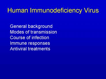 PPT – Human Immunodeficiency Virus PowerPoint presentation | free to ...