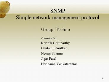 PPT – SNMP Simple network management protocol PowerPoint presentation ...