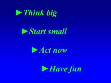 ?Think big presentation | free to download