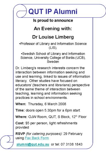 PPT – QUT IP Alumni PowerPoint presentation | free to view - id: 180f4e ...