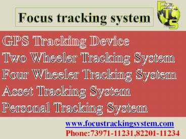PPT – GPS Vehicle Tracking System Coimbatore | GPS Tracking System ...
