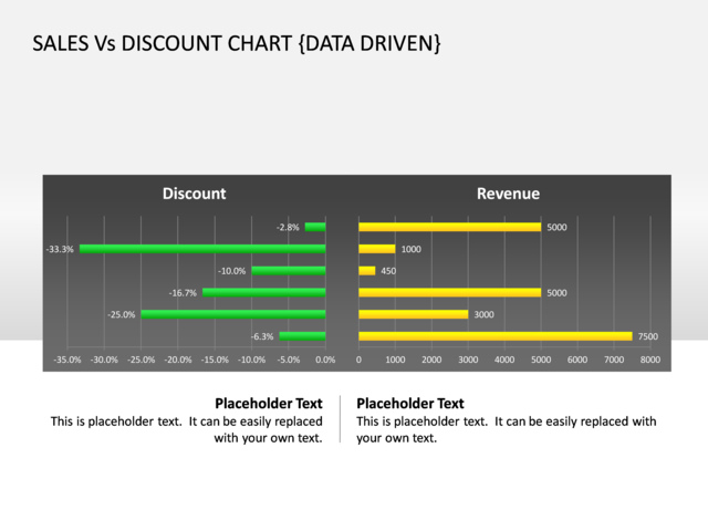 PowerPoint Slide - Comparison Chart - 3D - Green - cg-42 ...