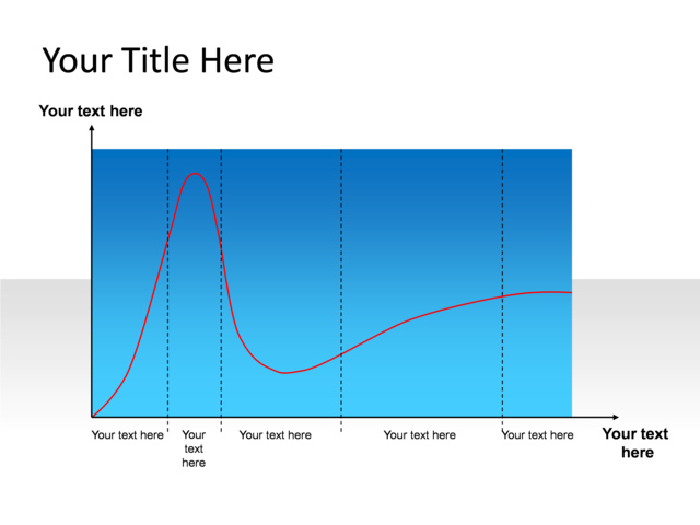 PowerPoint Slide - Curve Diagram - 1 line - red - PL364 ...