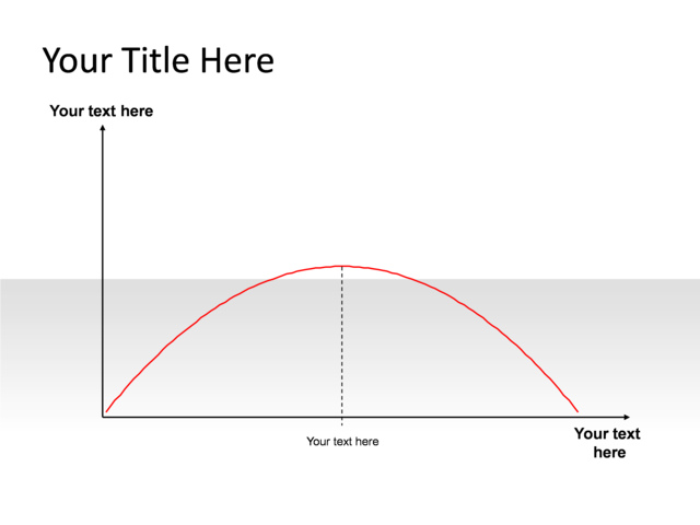 PowerPoint Slide - Curve Diagram - 1 line - red - PL368 ...