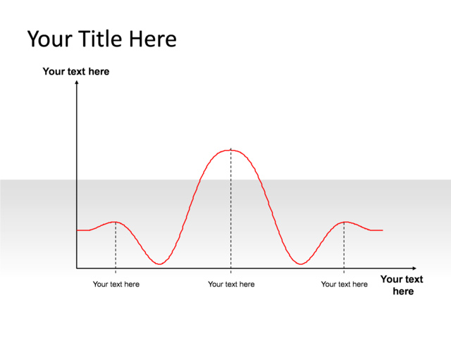 PowerPoint Slide - Curve Diagram - 1 line - red - PL369 ...