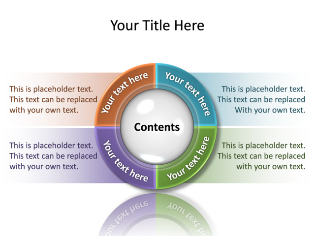 PowerPoint Slide - Cycle Arrows Diagram - Multicolor - 4 Cycle Arrows ...