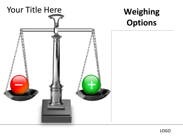 PowerPoint Slide - Scale Diagram - 3D - Multicolor - 2 Options - mp-136 ...