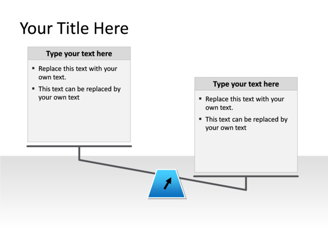 PowerPoint Slide - Scale Diagram - 2-Sides - Blue - PL289 ...
