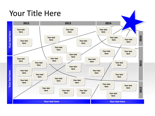 PowerPoint Slide - Transformation Map Diagram - 1 star - blue - PL340 ...