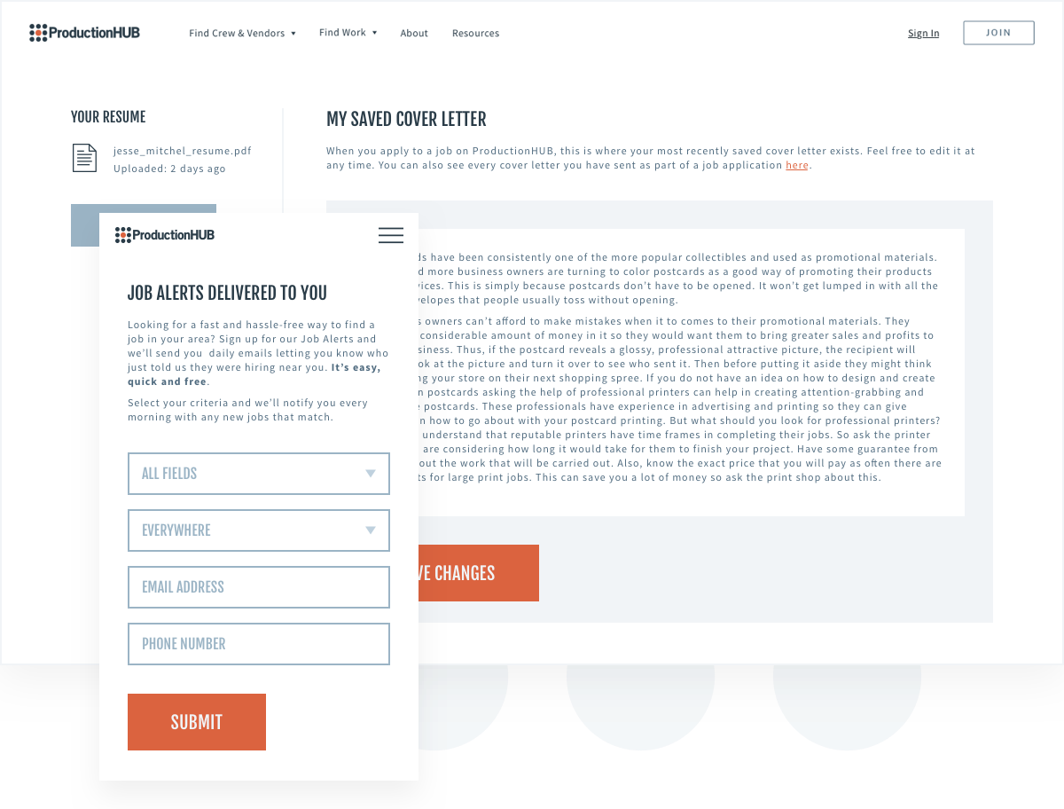 Find Work | Film Production Jobs | ProductionHUB