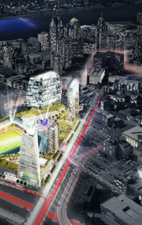 Detroit MLS Stadium and District Office Tower 1 - The Skyscraper Center