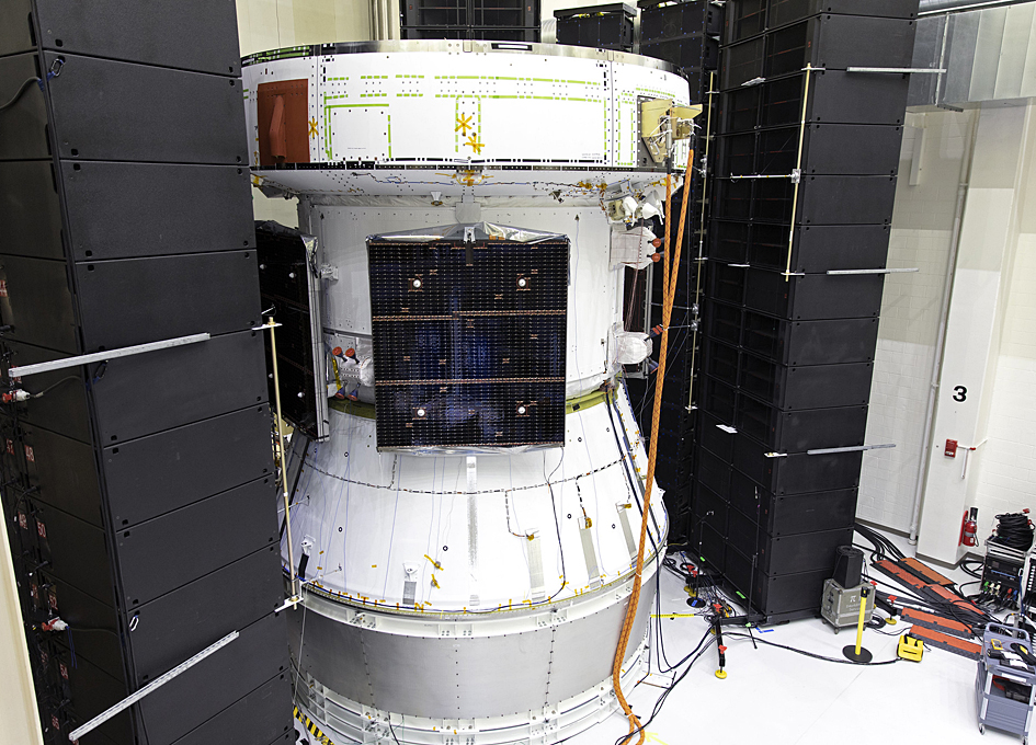 Orion Service Module Moved To Test Stand - SpaceRef