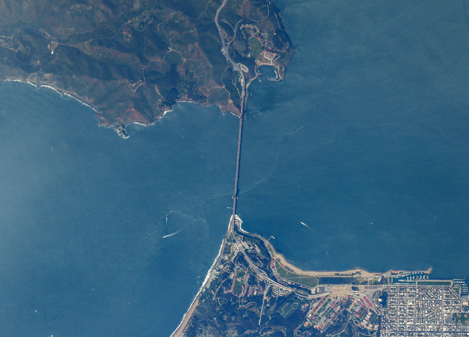 Golden Gate Bridge and San Francisco Seen From Orbit - SpaceRef
