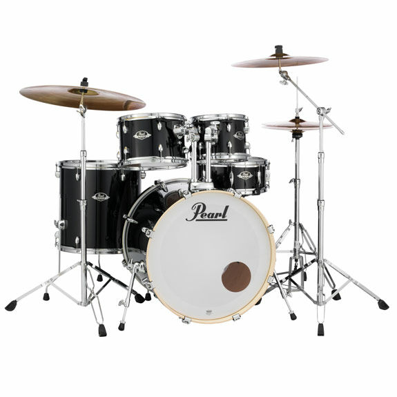 Pearl EXX Export Standard 5-Piece Drum Set with 22" Bass - Jet Black ...