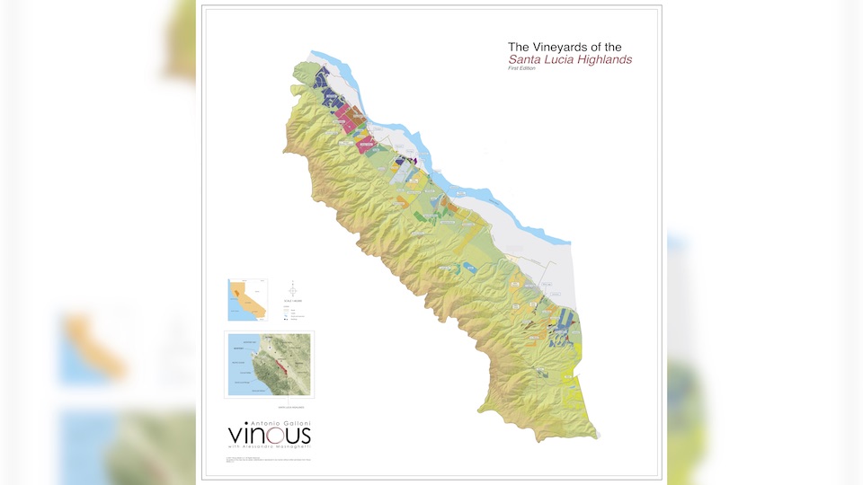 Vinous Santa Lucia Highlands Map: Behind the Scenes (Jan 2021) | Vinous ...